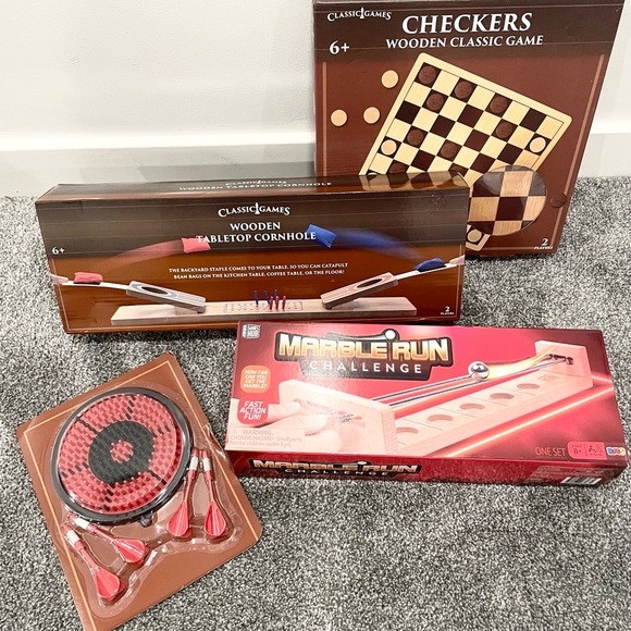 Classic | Games | Classic Wooden Game Set Bundle | Poshmark